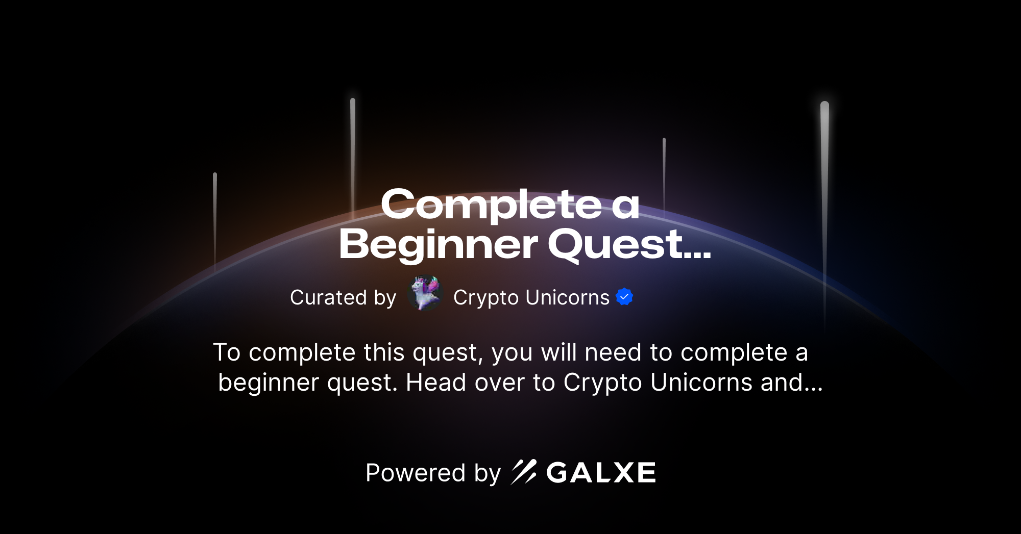 Complete a Beginner Quest Credential | Galxe