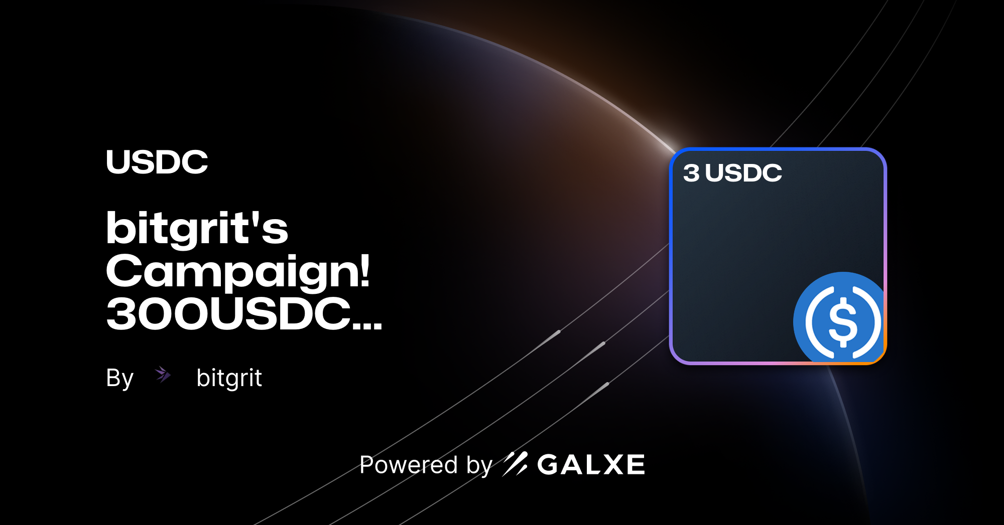 bitgrit's Campaign! 300USDC by bitgrit | Galxe Quest
