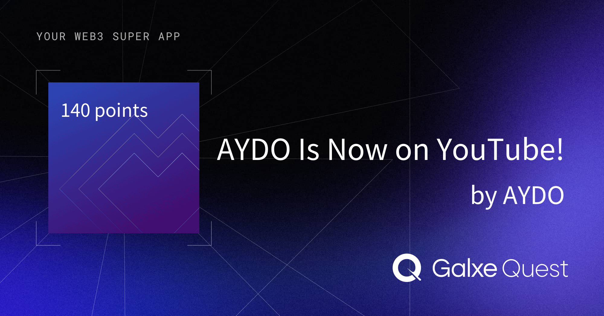 AYDO Is Now on YouTube! by AYDO | Galxe Quest