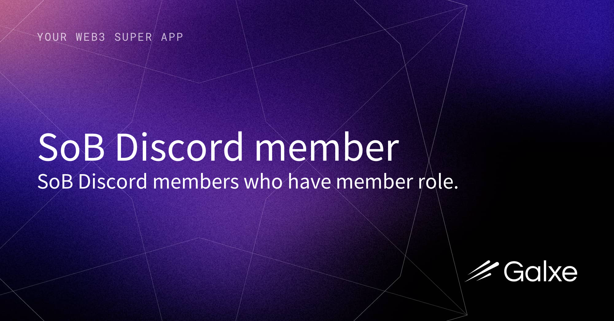 SoB Discord member Credential | Galxe