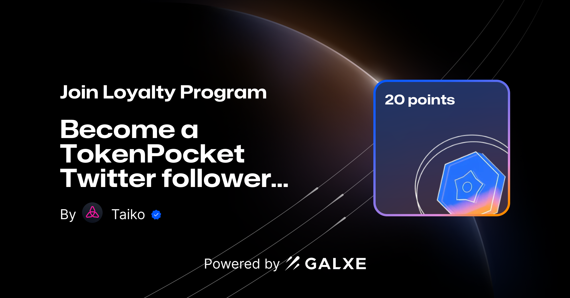 Become a TokenPocket Twitter follower by Taiko | Galxe Quest