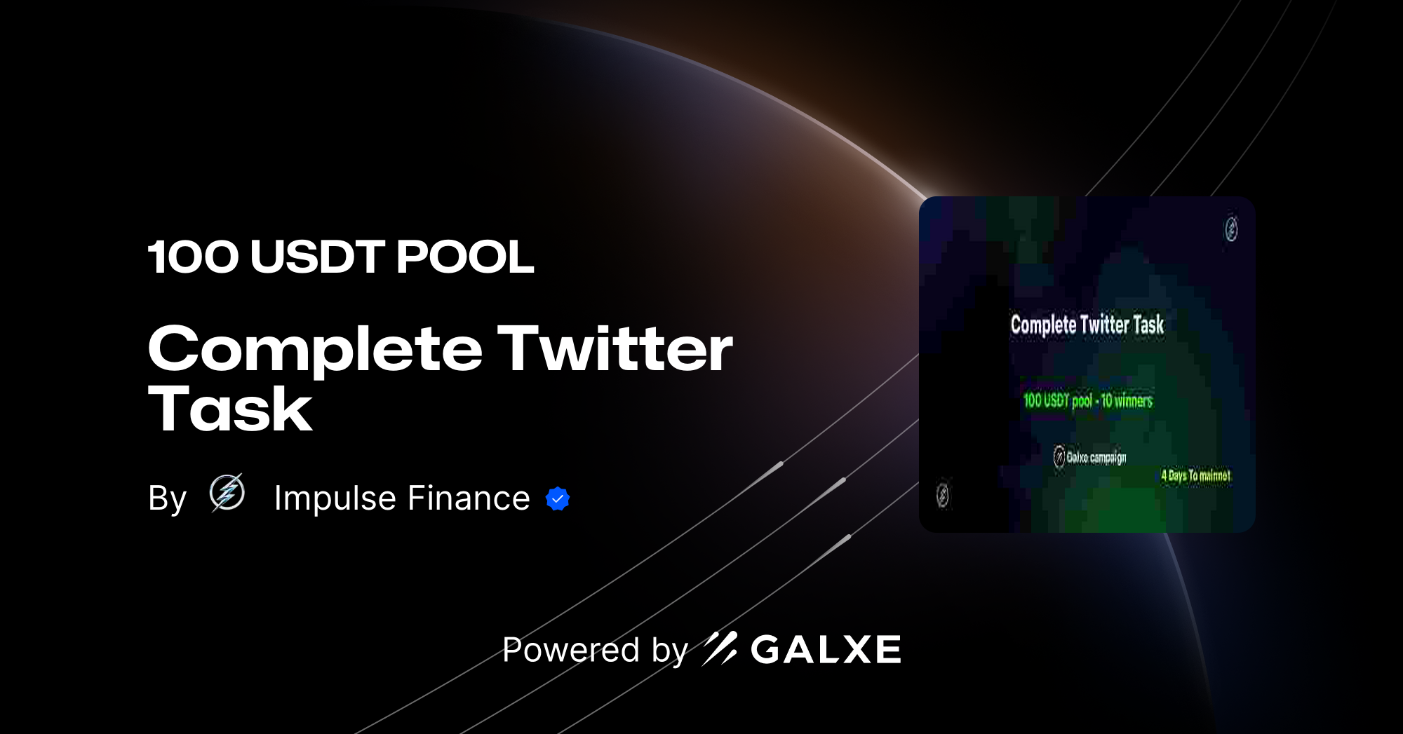 Complete Twitter Task by Impulse Finance | Galxe Quest