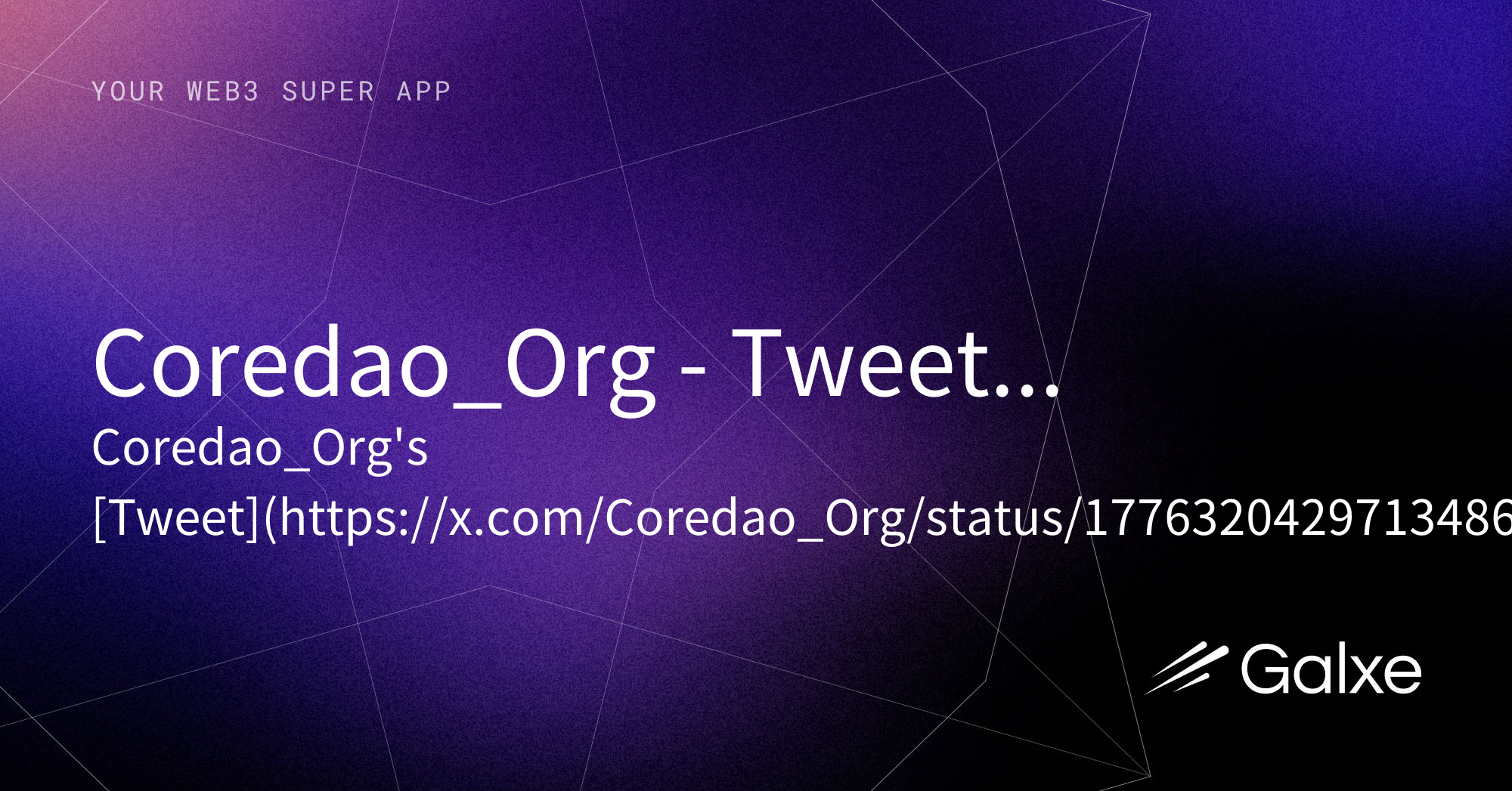 Coredao_Org - Tweet Retweeters - Tweet 1776320429713486218 Credential ...