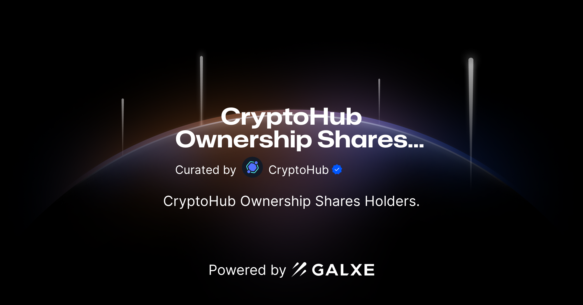 CryptoHub Ownership Shares Holders. Credential | Galxe