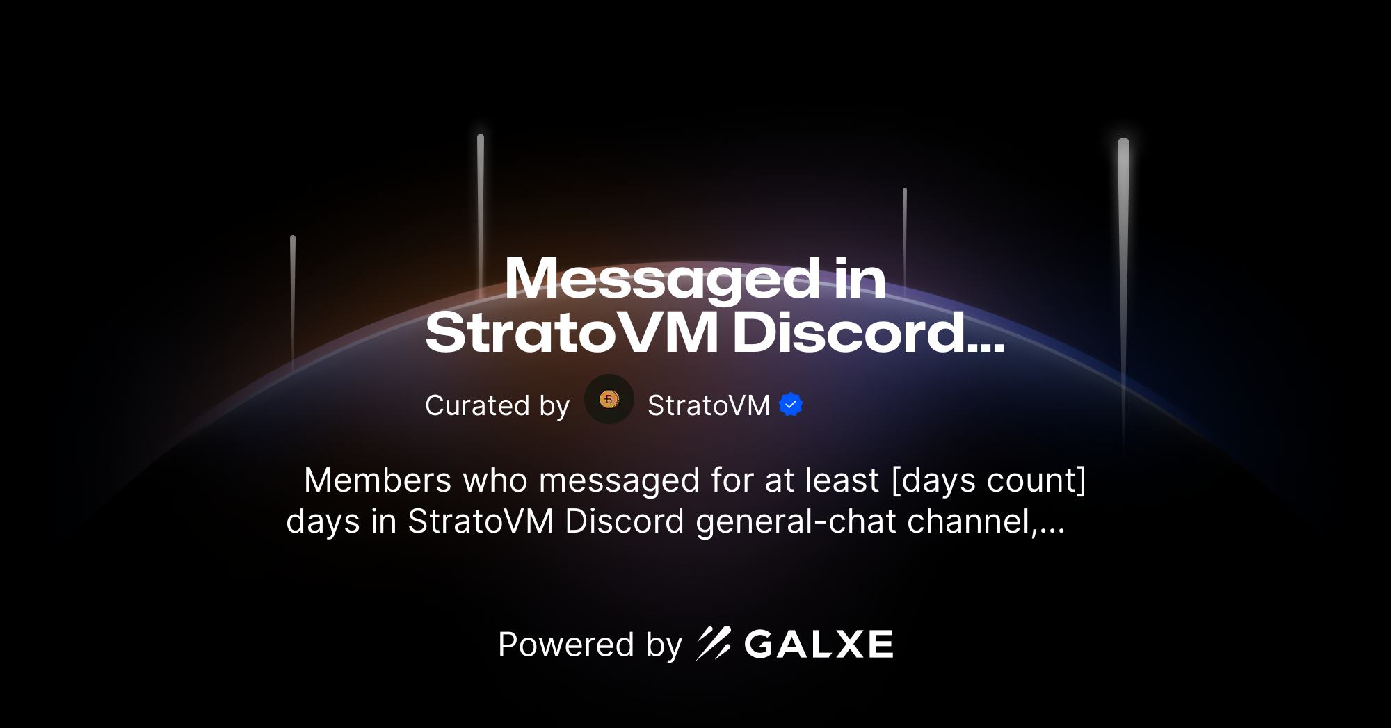 Messaged in StratoVM Discord 💭│general-chat Channel for at least 1 days ...