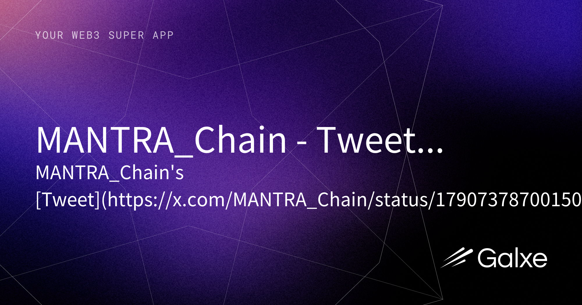 MANTRA_Chain - Tweet Retweeters - Tweet 1790737870015037685 Credential ...