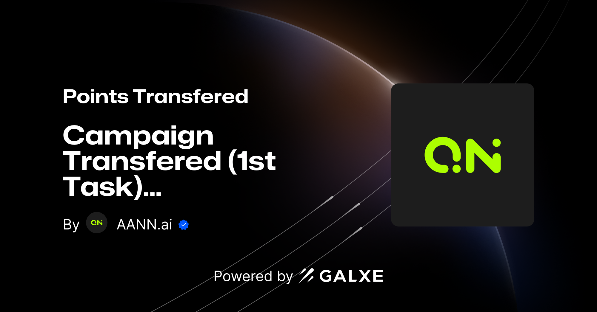 Campaign Transfered (1st Task) by AANN.ai | Galxe Quest