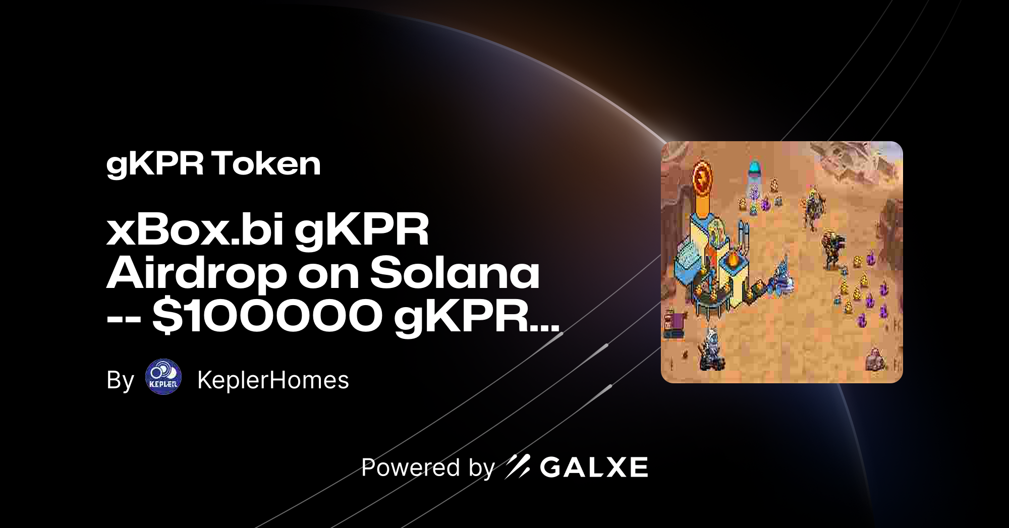 xBox.bi gKPR Airdrop on Solana -- $100000 gKPR Airdrop by KeplerHomes ...
