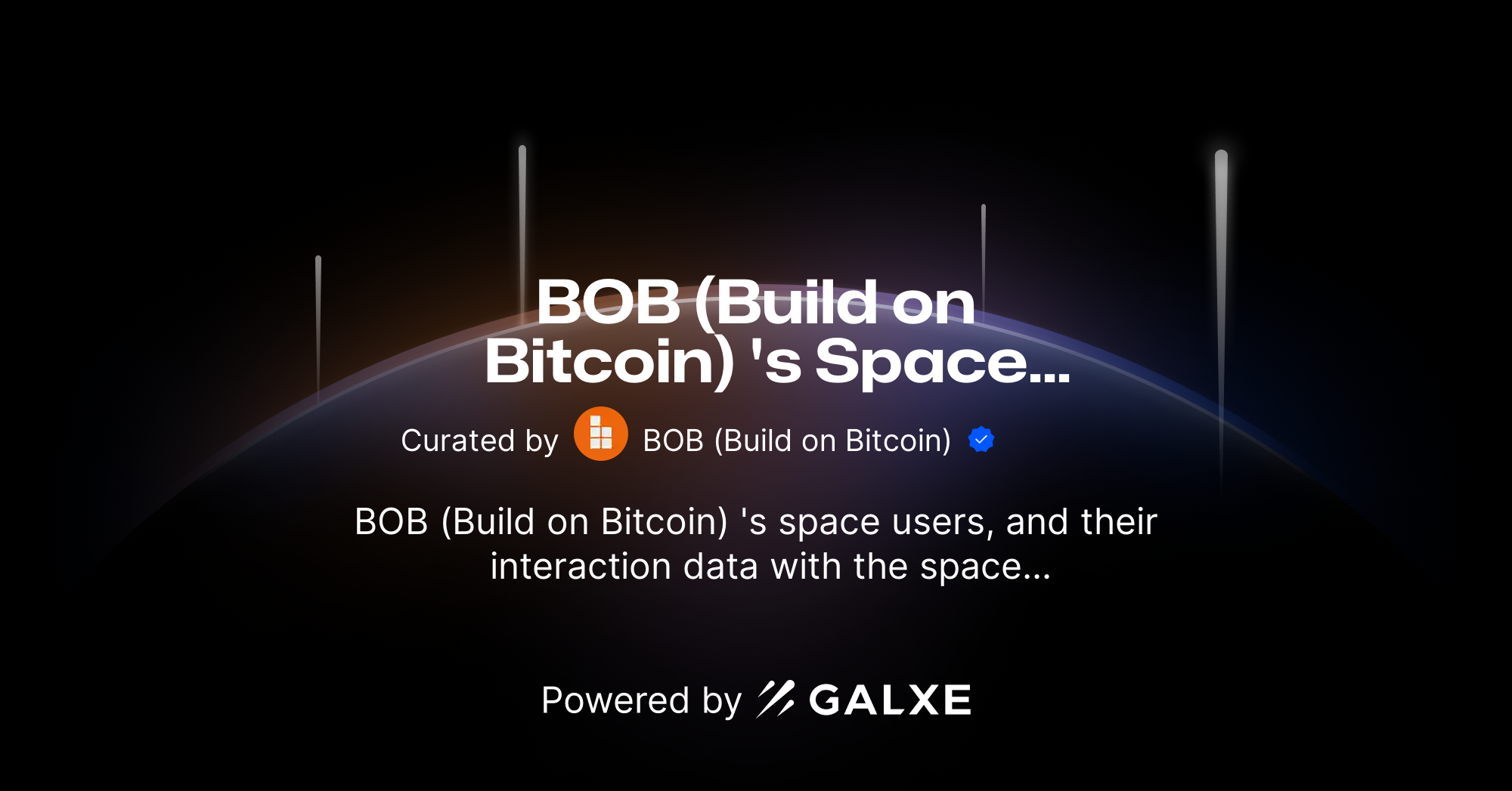 BOB (Build on Bitcoin) 's Space Users Credential | Galxe