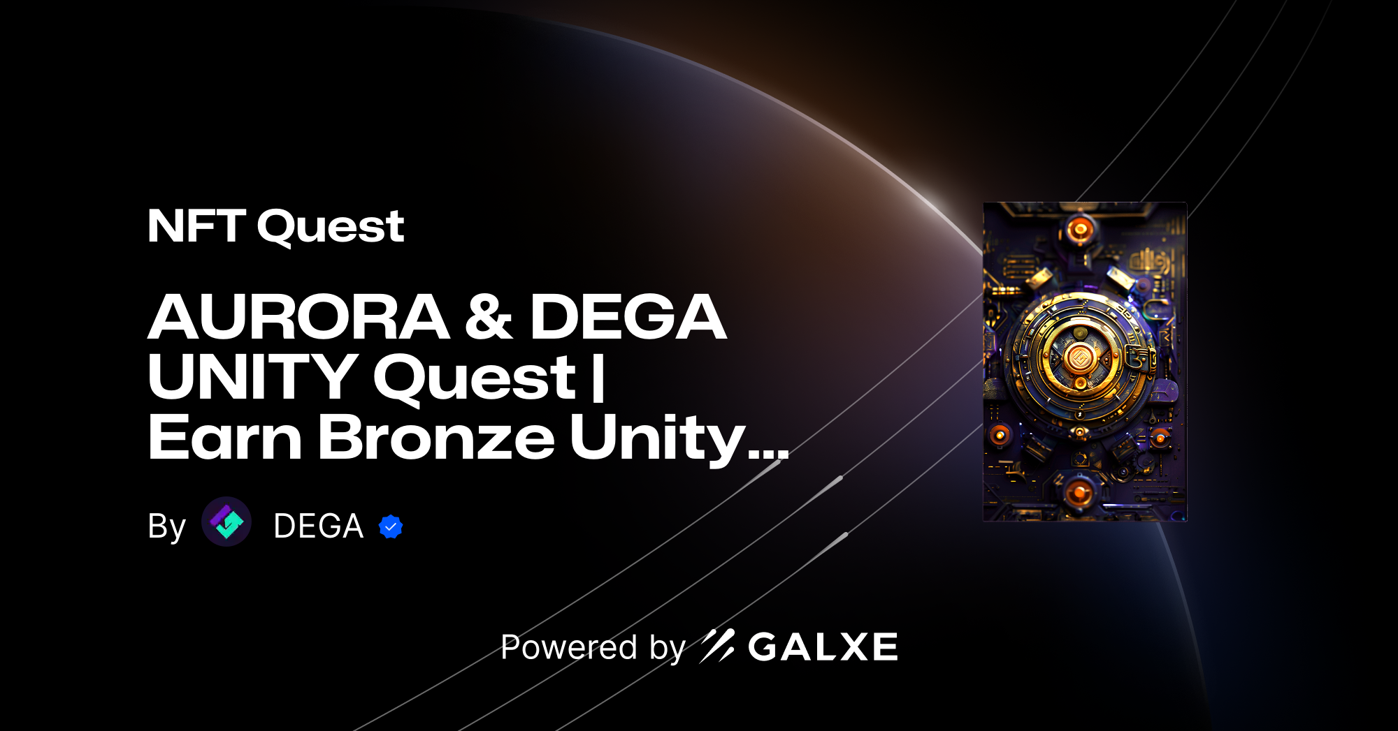AURORA & DEGA UNITY Quest | Earn Bronze Unity Elements! by DEGA | Galxe Quest