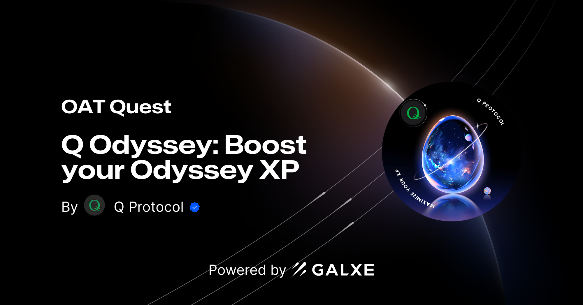 Q Odyssey: Boost your Odyssey XP by Q Protocol | Galxe Quest