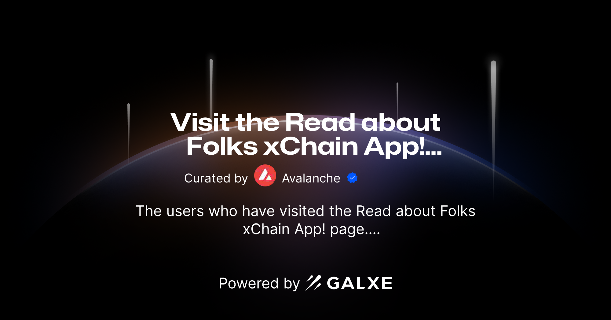 Visit the Read about Folks xChain App! Credential | Galxe