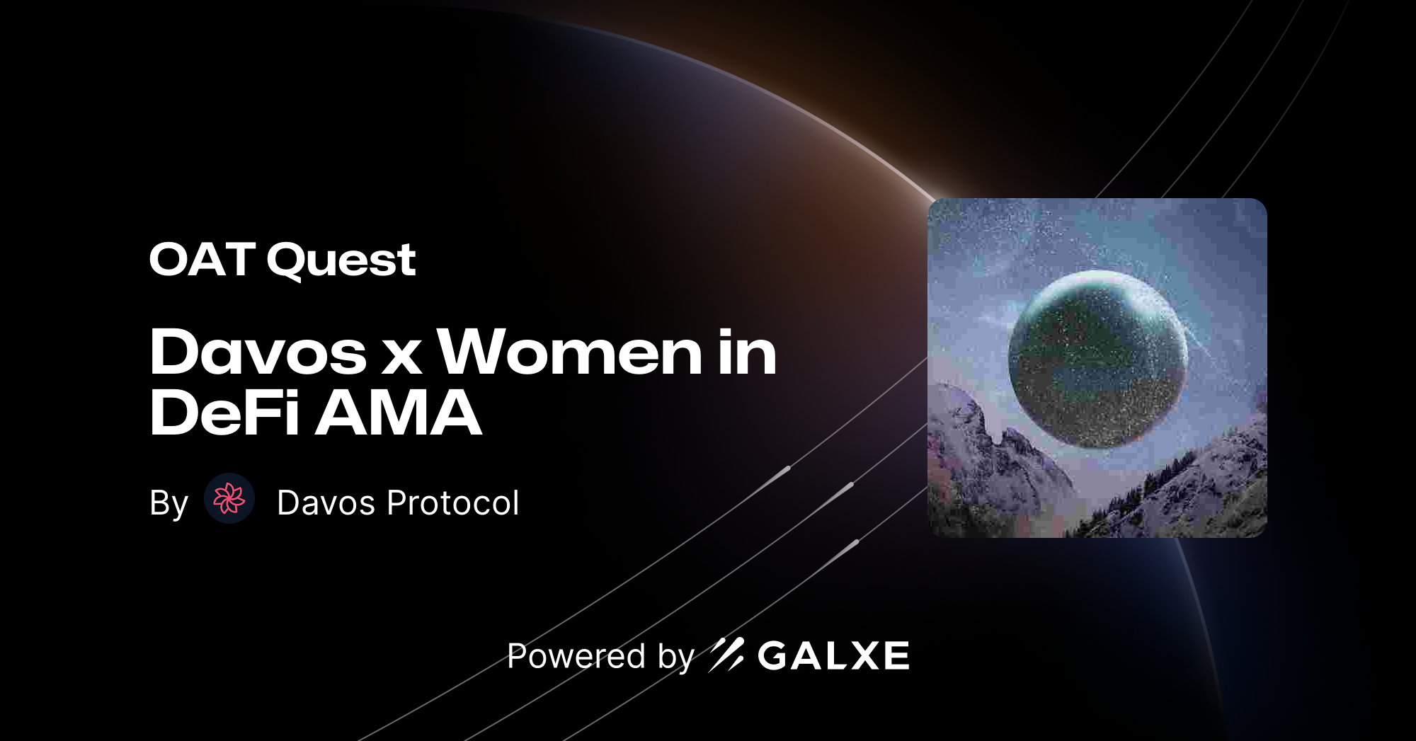 Davos x Women in DeFi AMA by Davos Protocol | Galxe Quest