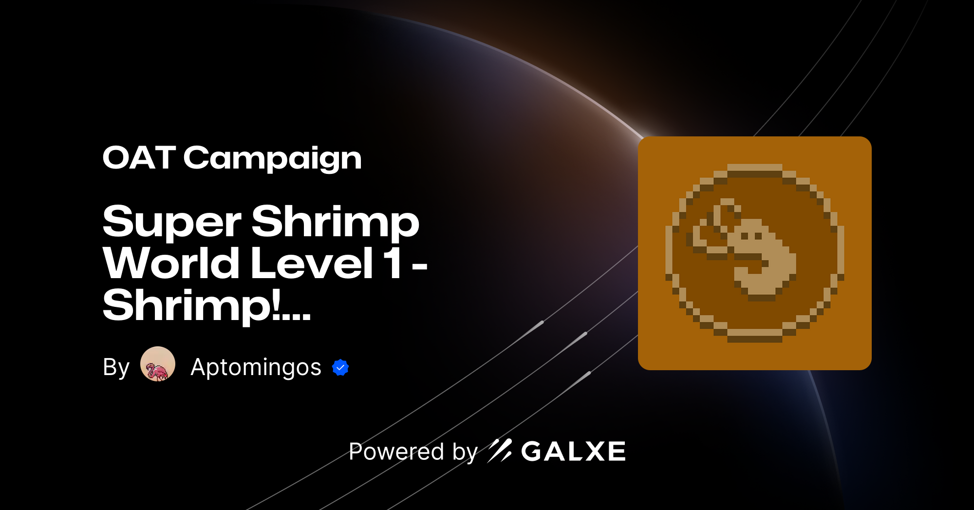 Super Shrimp World Level 1 - Shrimp! by Aptomingos | Galxe Quest