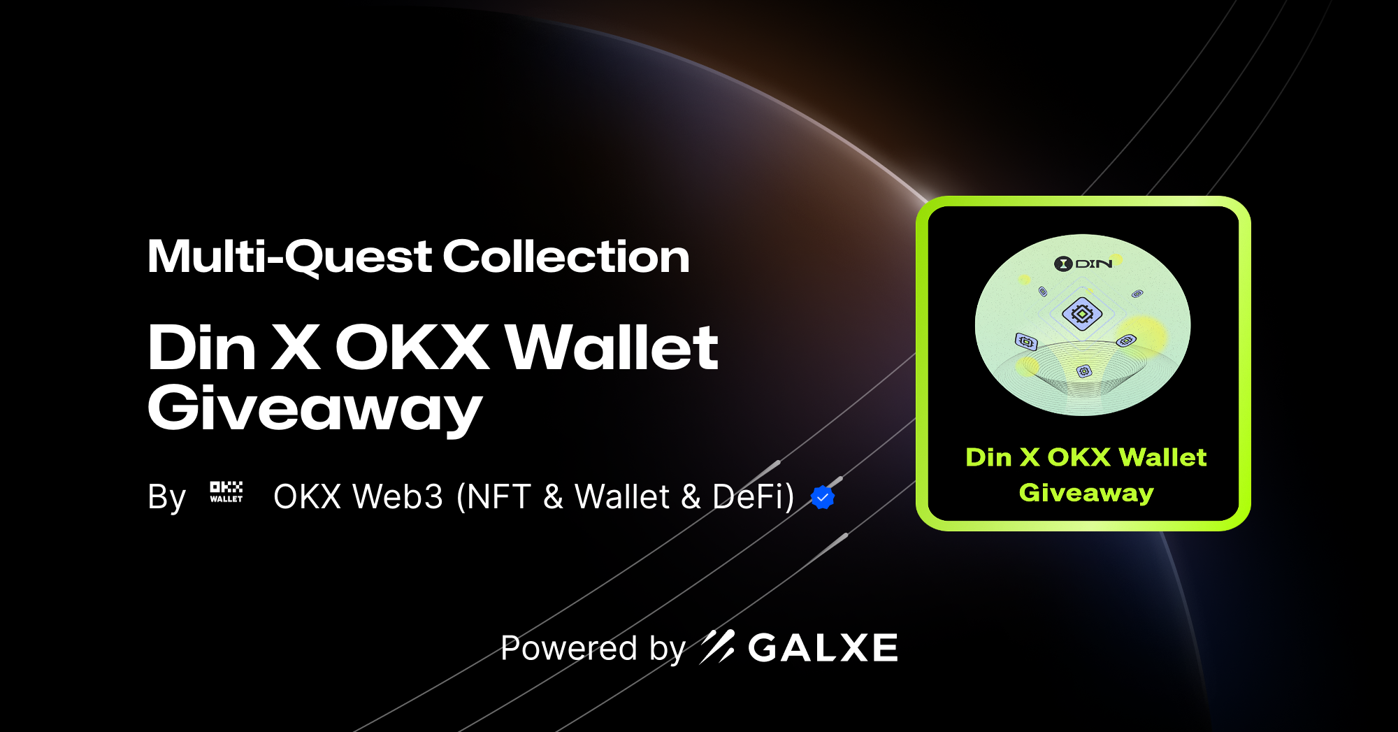 Din X OKX Wallet Giveaway by OKX Web3 (NFT & Wallet & DeFi) | Galxe Quest