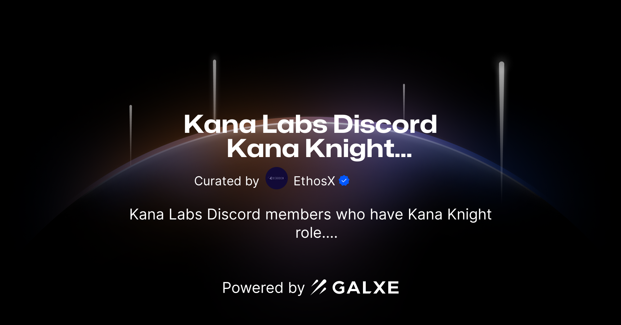Kana Labs Discord Kana Knight Credential | Galxe