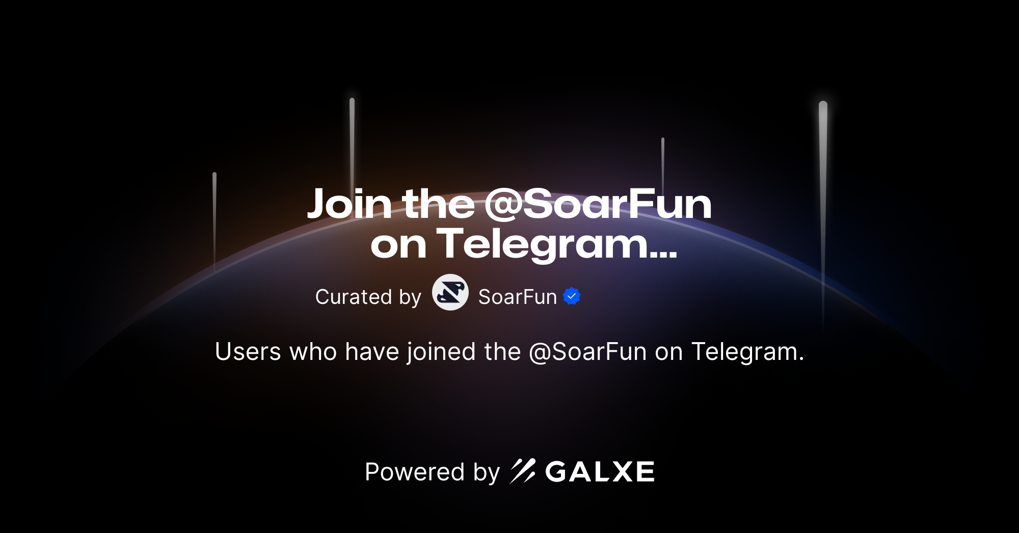 Join the @SoarFun on Telegram Credential | Galxe