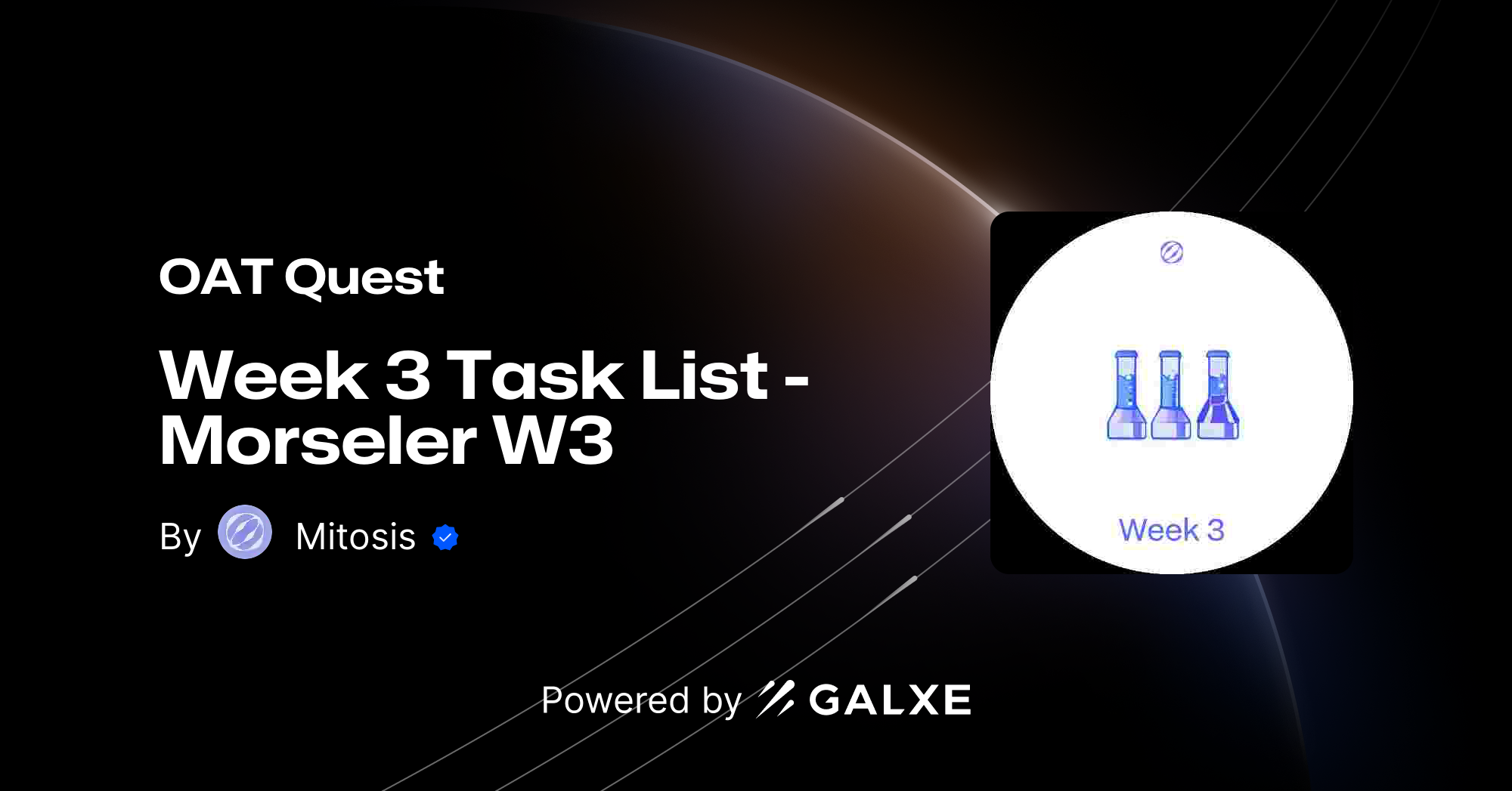 Week 3 Task List - Morseler W3 by Mitosis | Galxe Quest