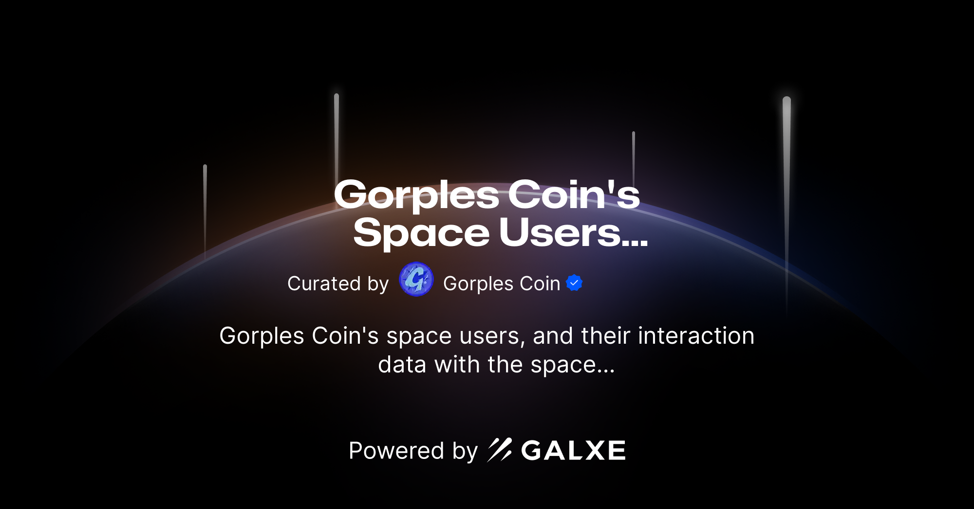 Gorples Coin's Space Users Credential | Galxe