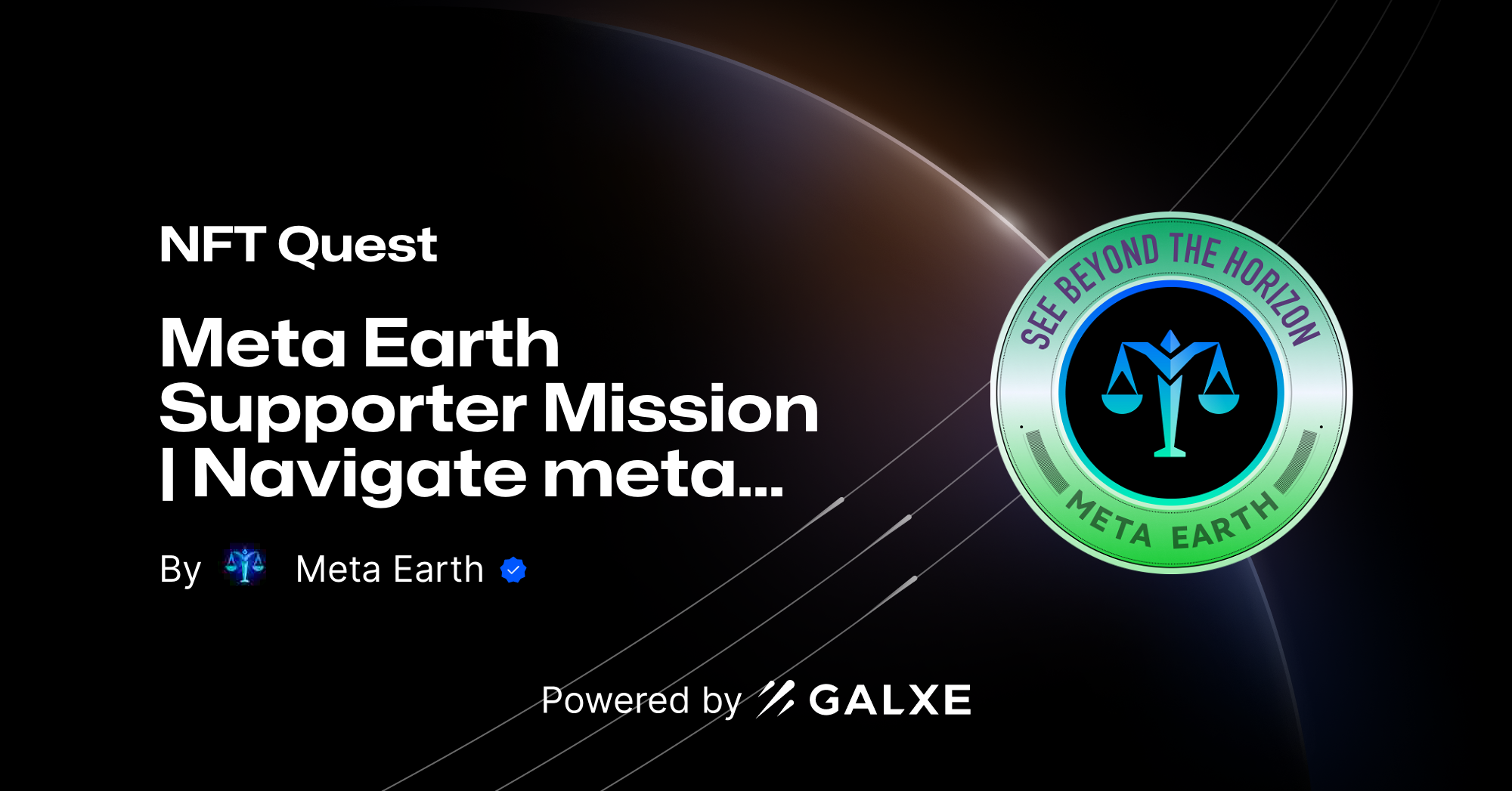 Meta Earth Supporter Mission | Navigate meta Earth See Beyond the ...