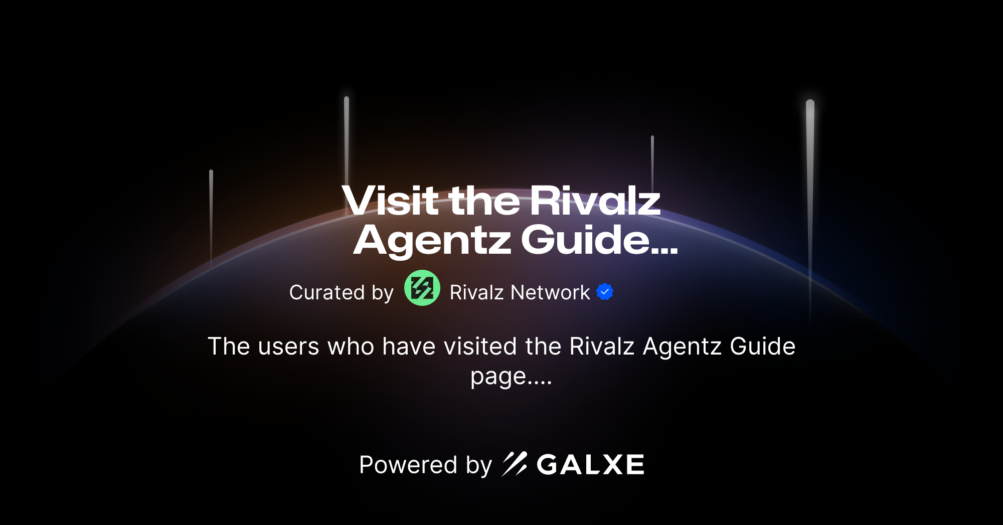 Visit the Rivalz Agentz Guide Credential | Galxe