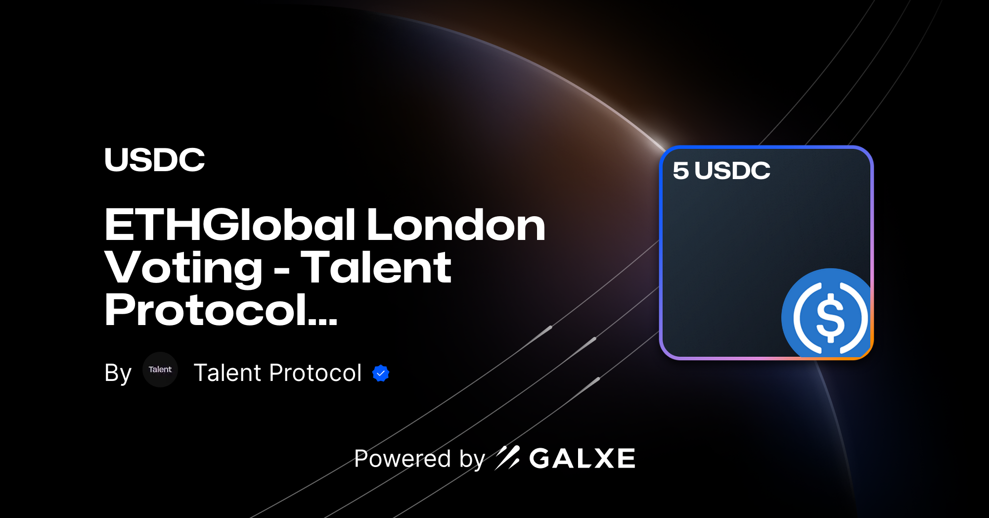 ETHGlobal London Voting - Talent Protocol by Talent Protocol | Galxe Quest