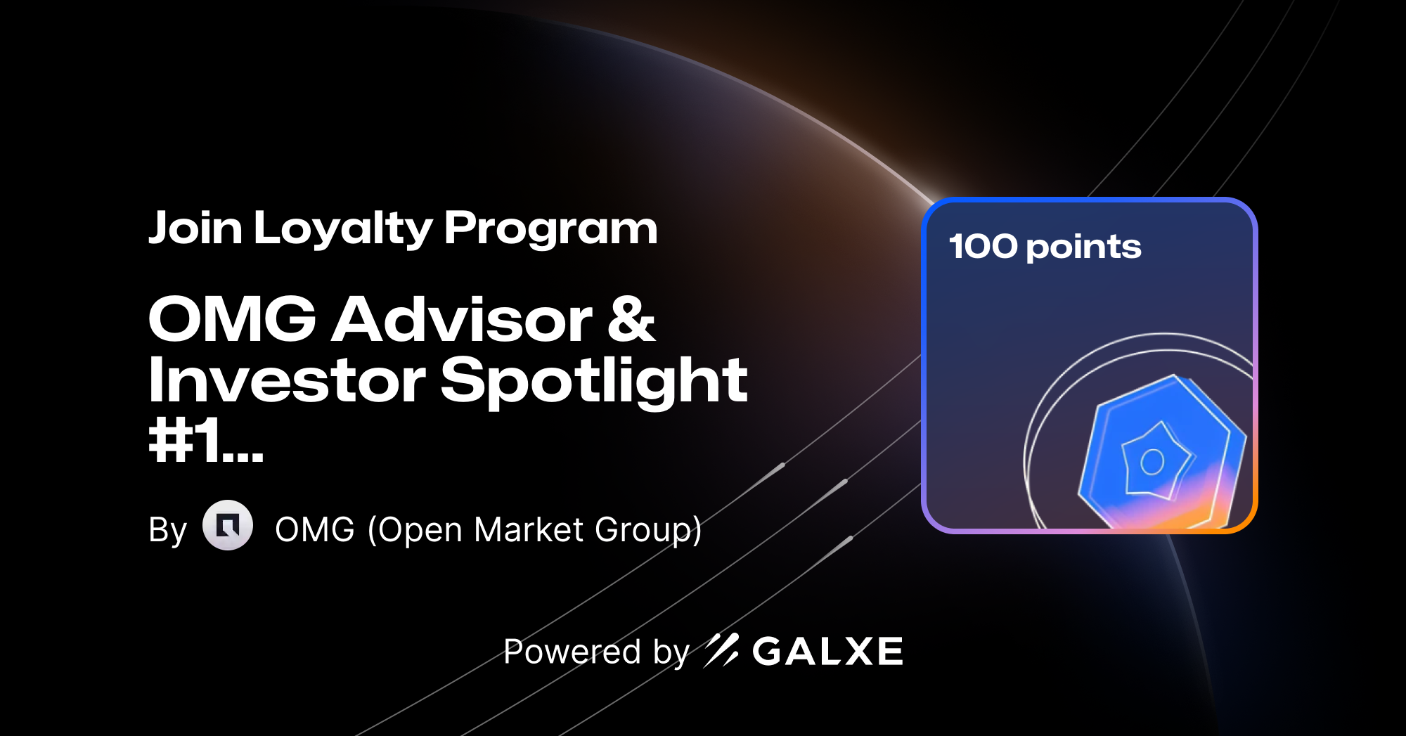 OMG Advisor & Investor Spotlight #1 by OMG (Open Market Group) | Galxe ...