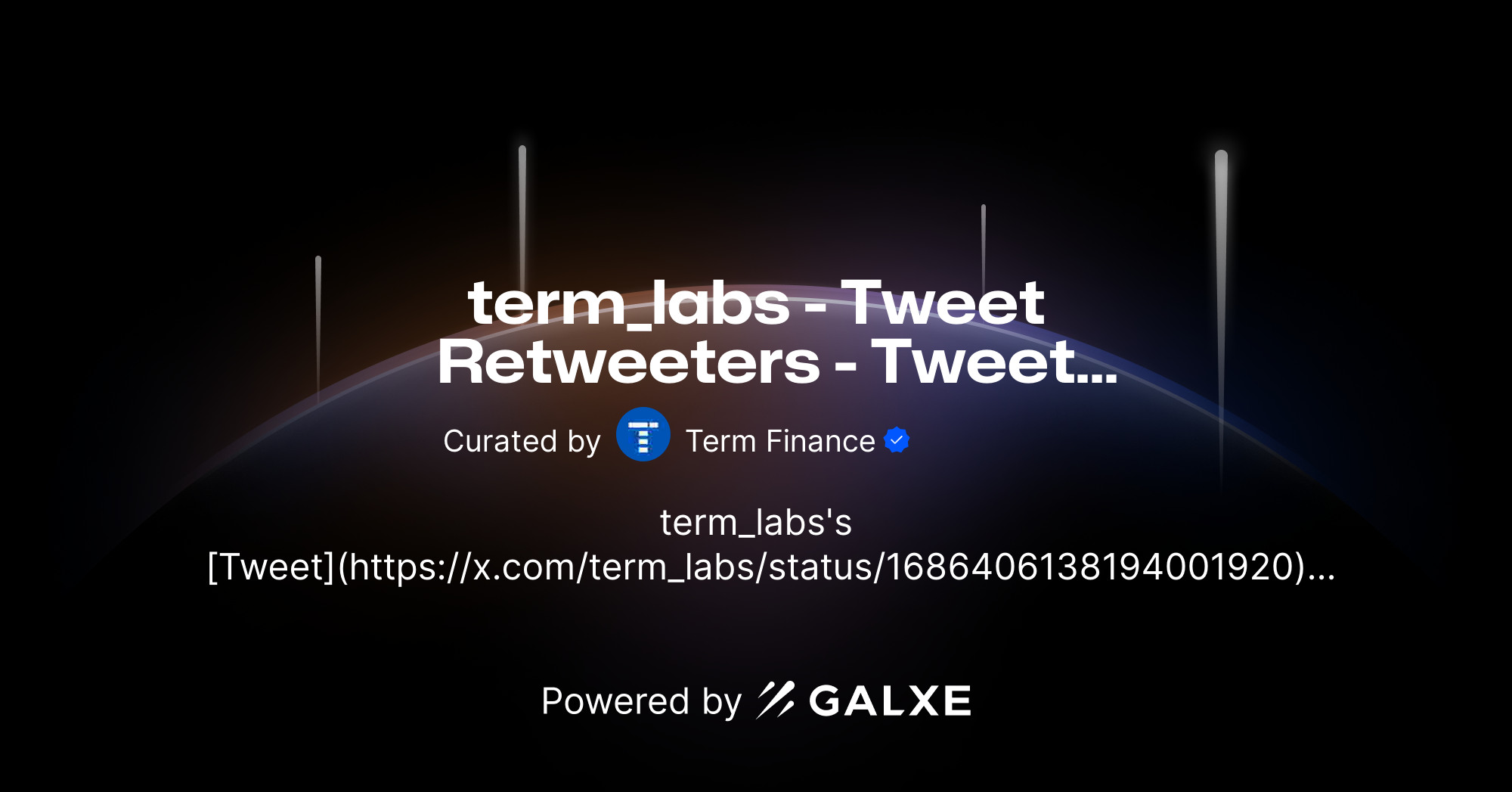 term_labs - Tweet Retweeters - Tweet 1686406138194001920 Credential | Galxe