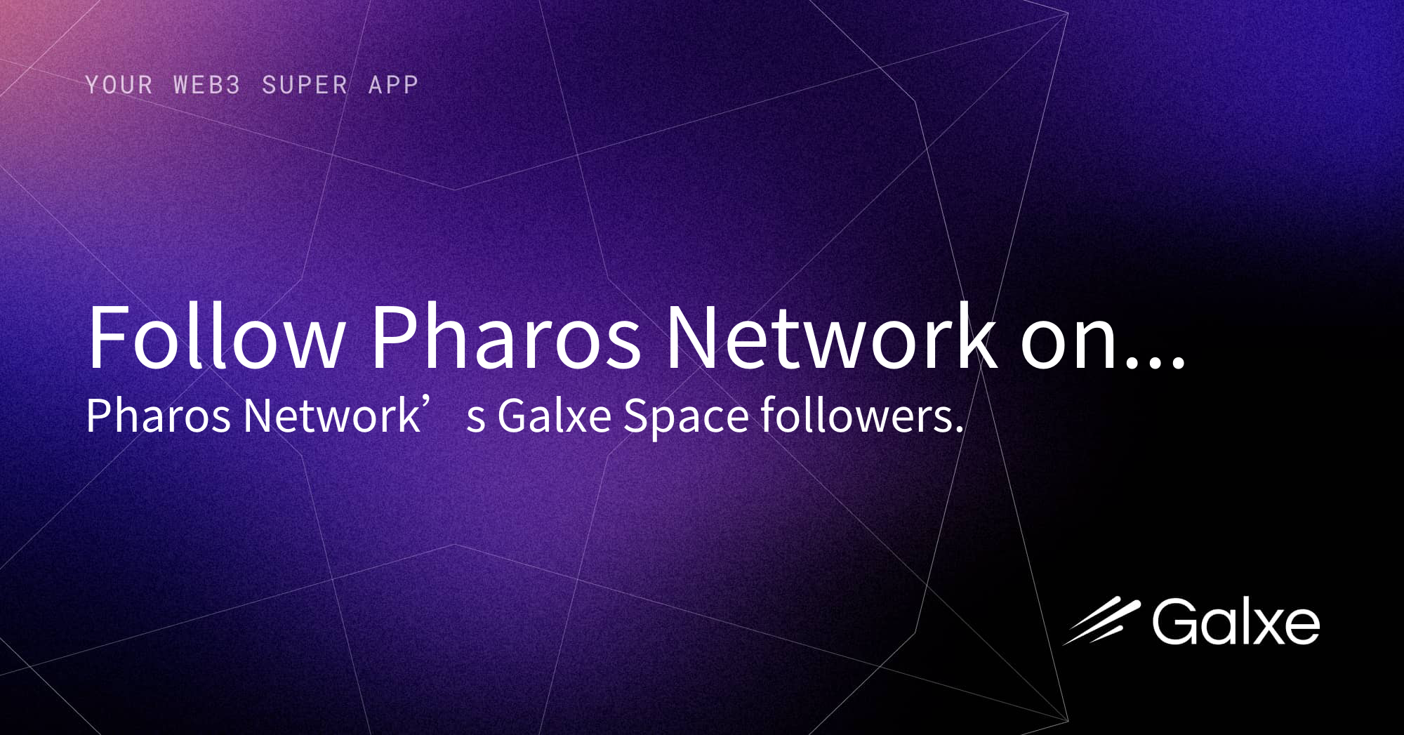 Follow Pharos Network on Galxe Credential | Galxe