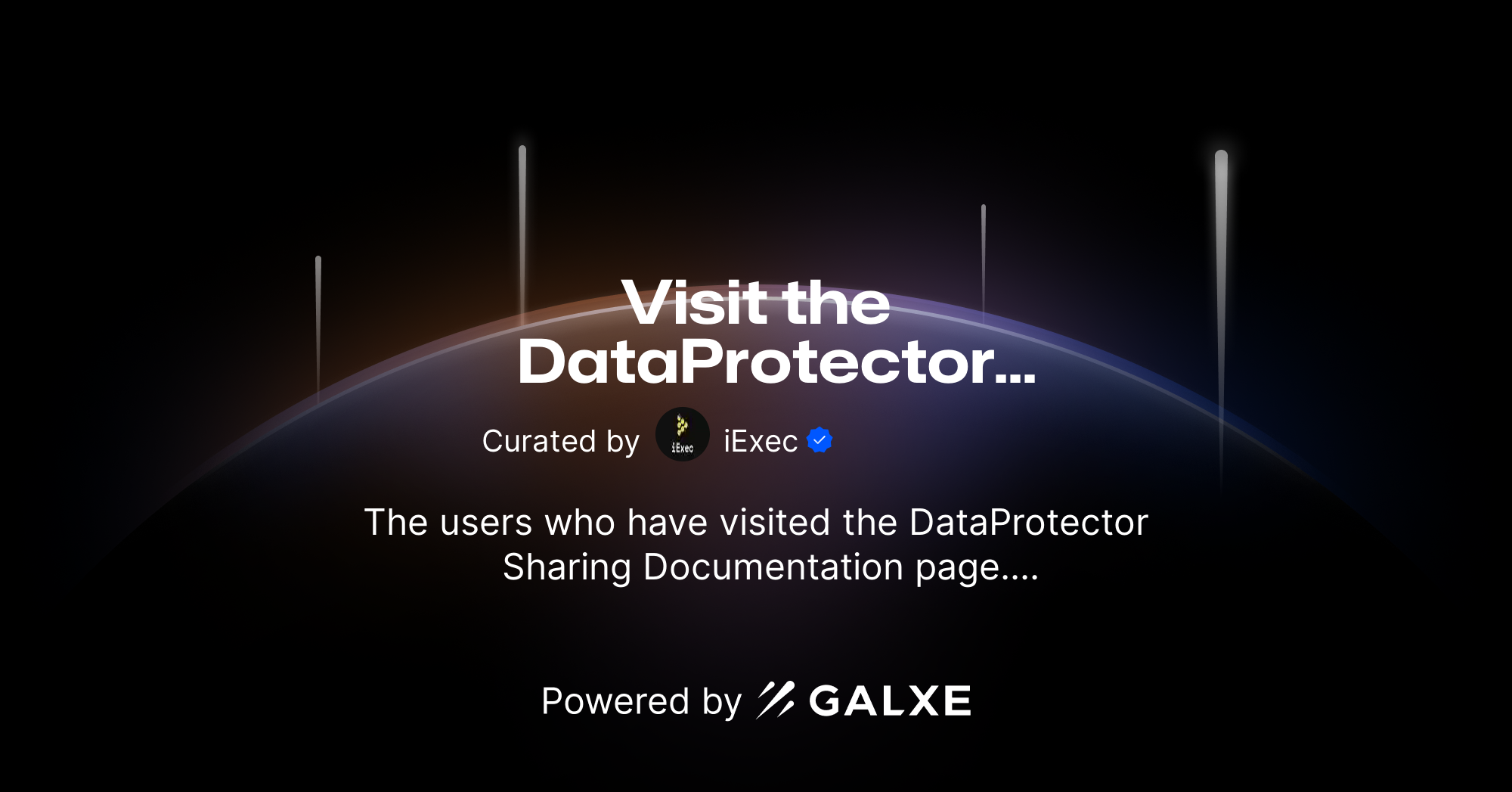 Visit the DataProtector Sharing Documentation Credential | Galxe