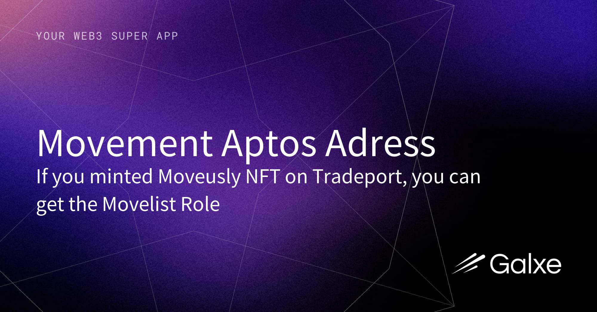 Movement Aptos Adress Credential | Galxe