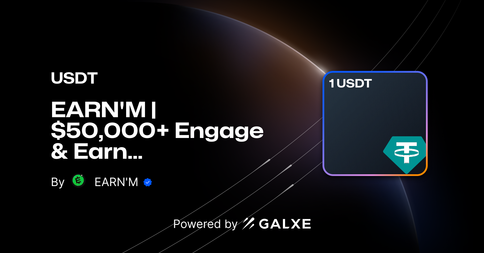 EARN'M | $50,000+ Engage & Earn by EARNM | Galxe Quest