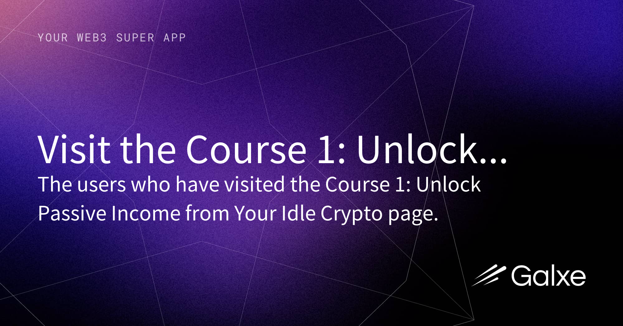 Visit the Course 1: Unlock Passive Income from Your Idle Crypto ...