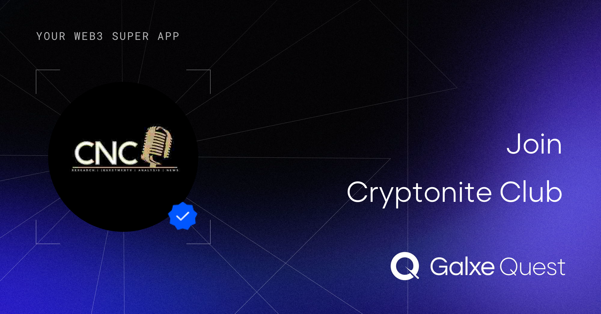 Join Cryptonite Club on Galxe Quest