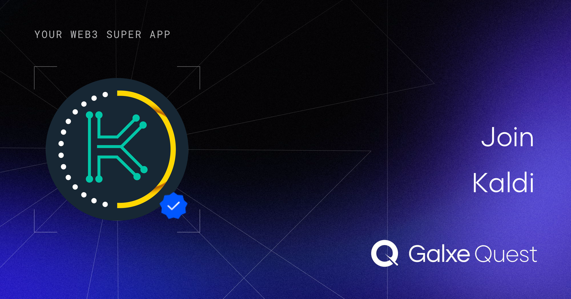 Join Kaldi on Galxe Quest