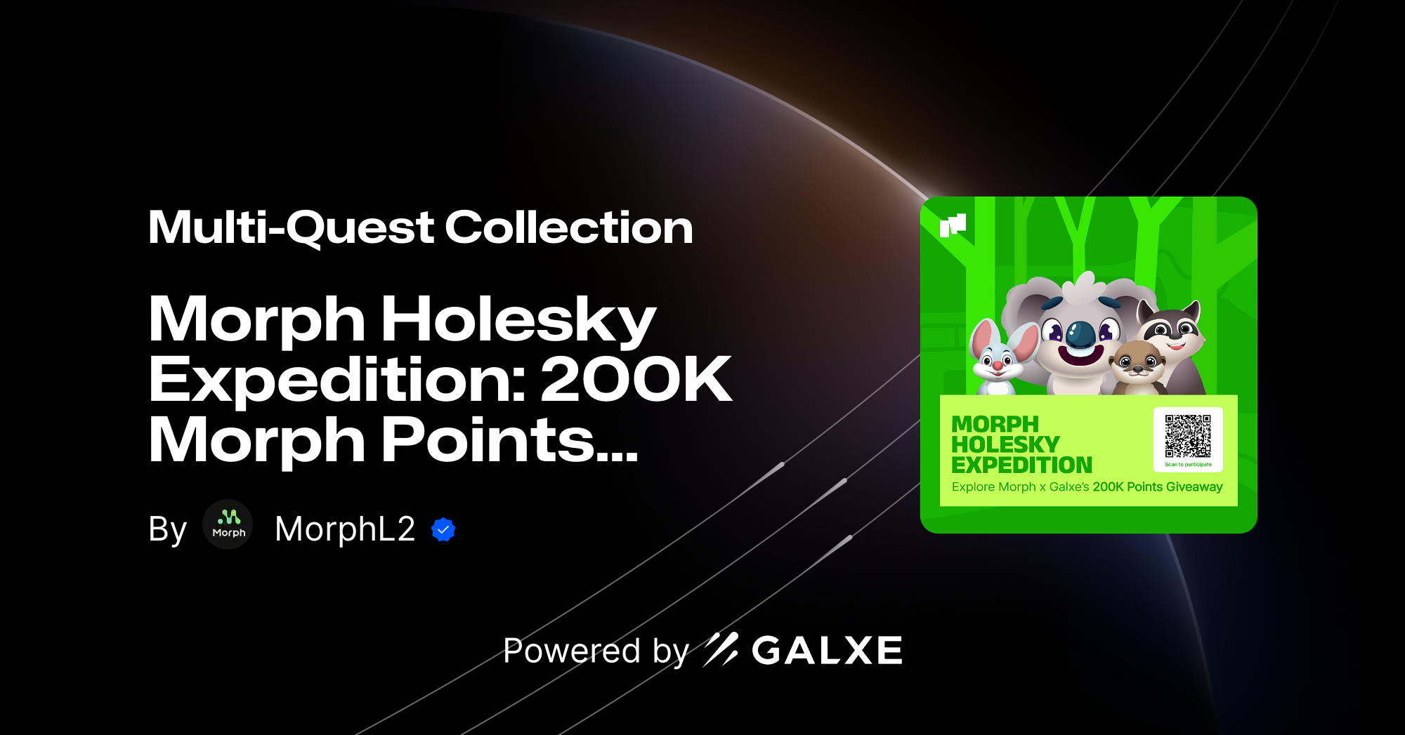 Morph Holesky Expedition: 200K Morph Points Giveaway by MorphL2 | Galxe Quest