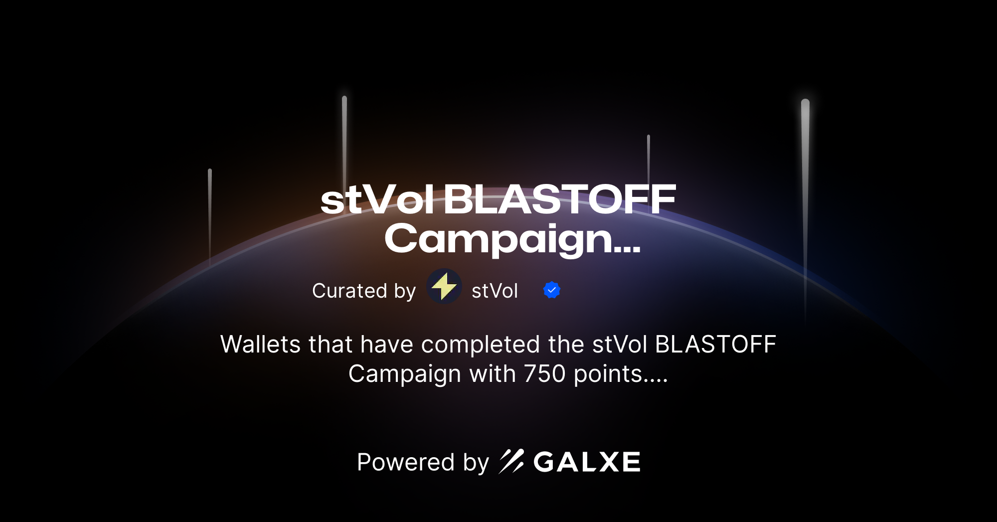 stVol BLASTOFF Campaign Completers Credential | Galxe