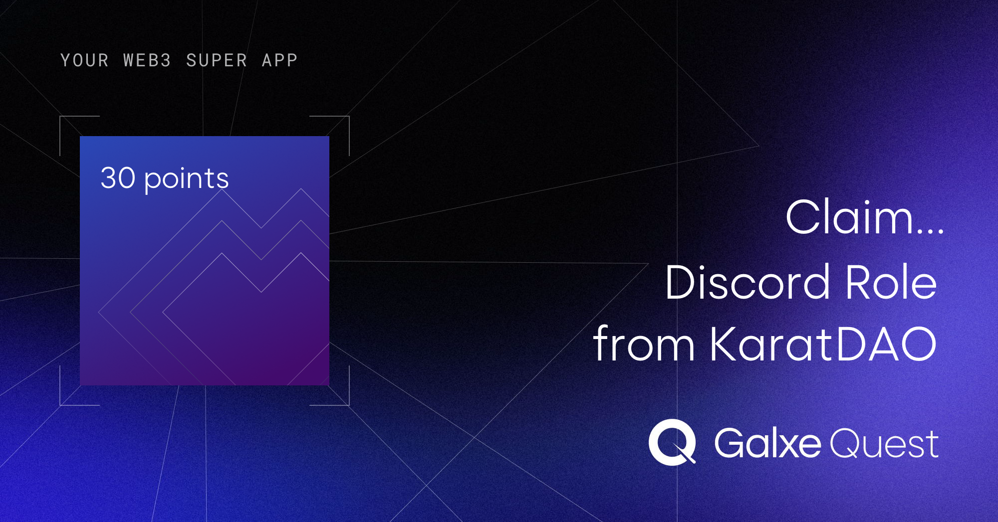 🚨 KaratDAO ️4Metas Giveaway! 🚨 by KaratDAO | Galxe Quest