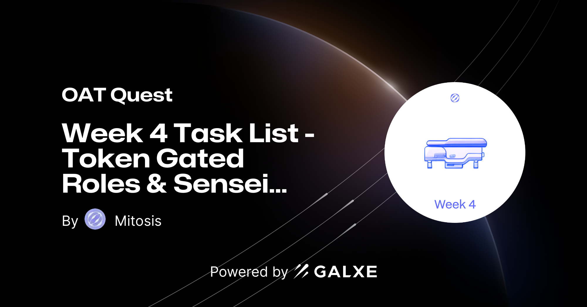Week 4 Task List - Token Gated Roles & Sensei by Mitosis | Galxe Quest