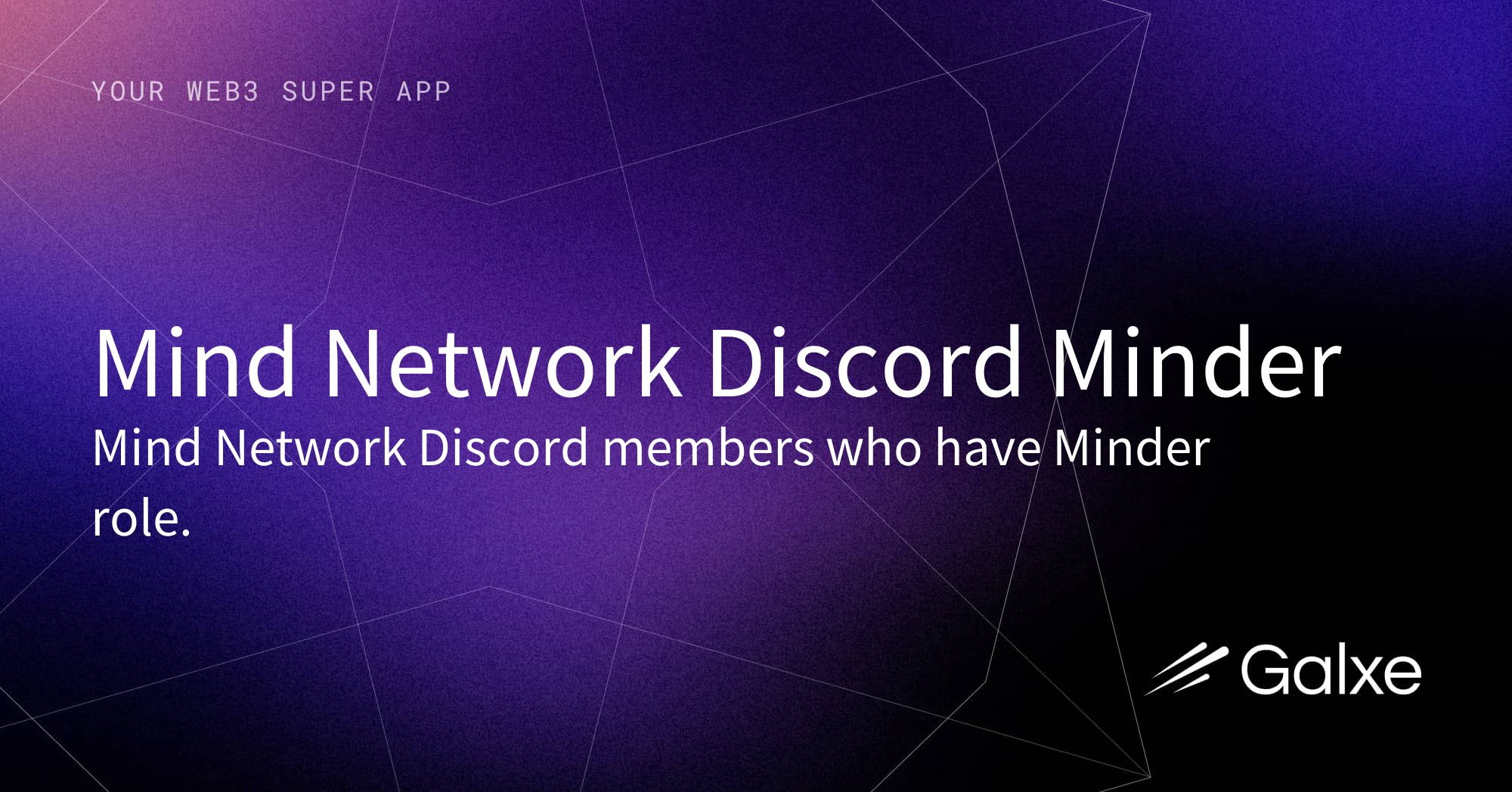 Mind Network Discord Minder Credential | Galxe