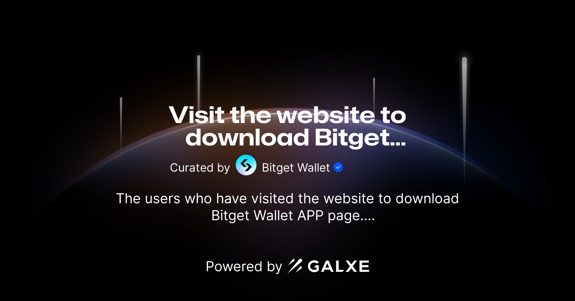 Visit the website to download Bitget Wallet APP Credential | Galxe