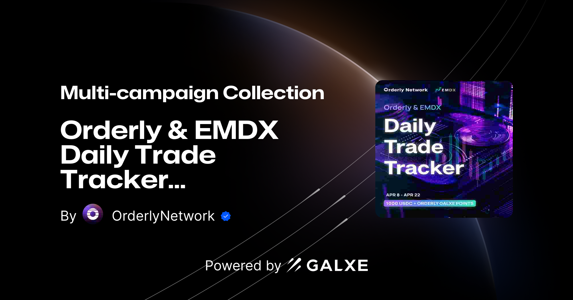 Orderly & EMDX Daily Trade Tracker by OrderlyNetwork | Galxe Quest