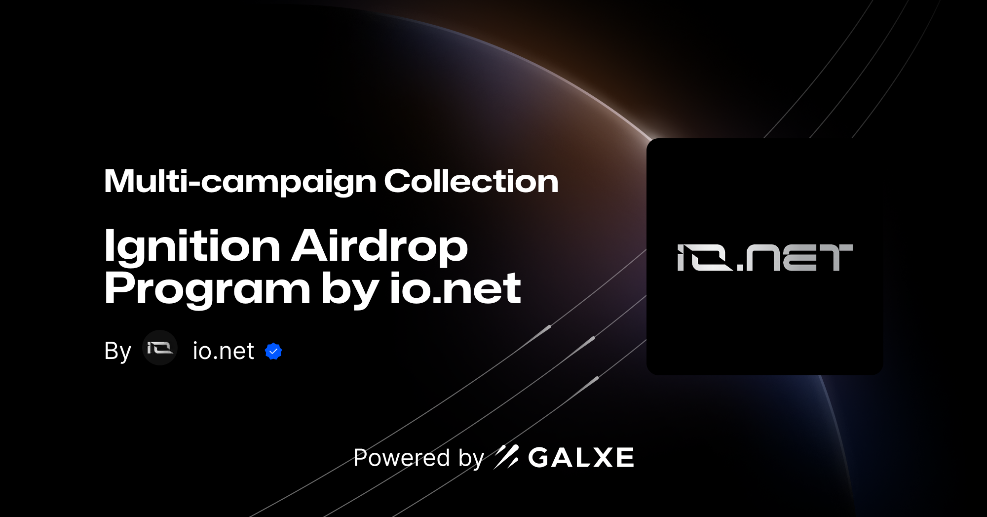 Ignition Airdrop Program by io.net by io.net | Galxe Quest