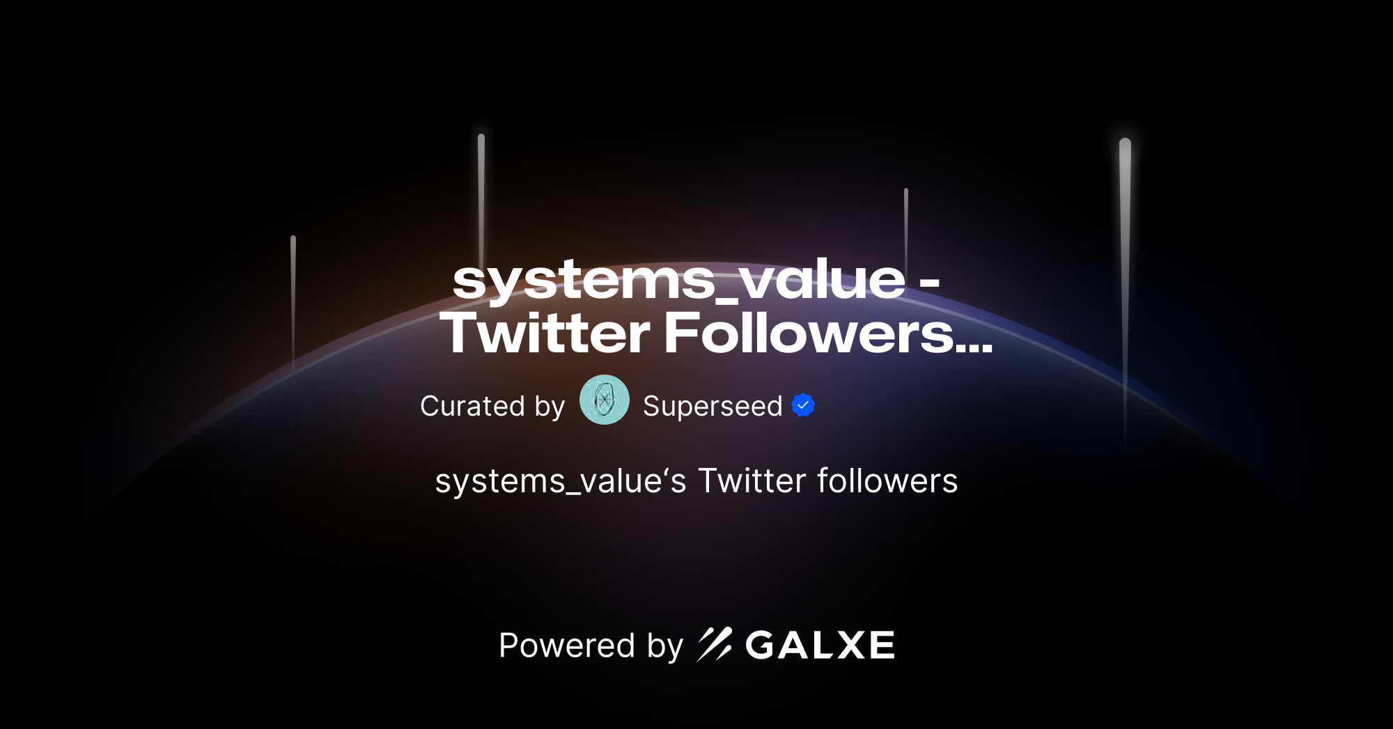 systems_value - X Followers Credential | Galxe