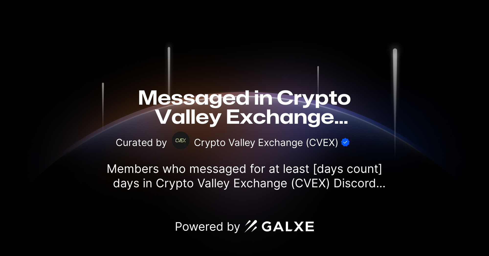 Messaged in Crypto Valley Exchange (CVEX) Discord ┋🌞・gm-gn Channel for at least 2 days ...