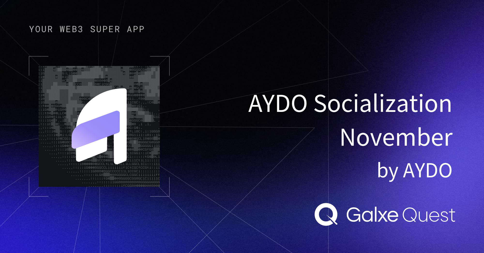 AYDO Socialization November by AYDO | Galxe Quest