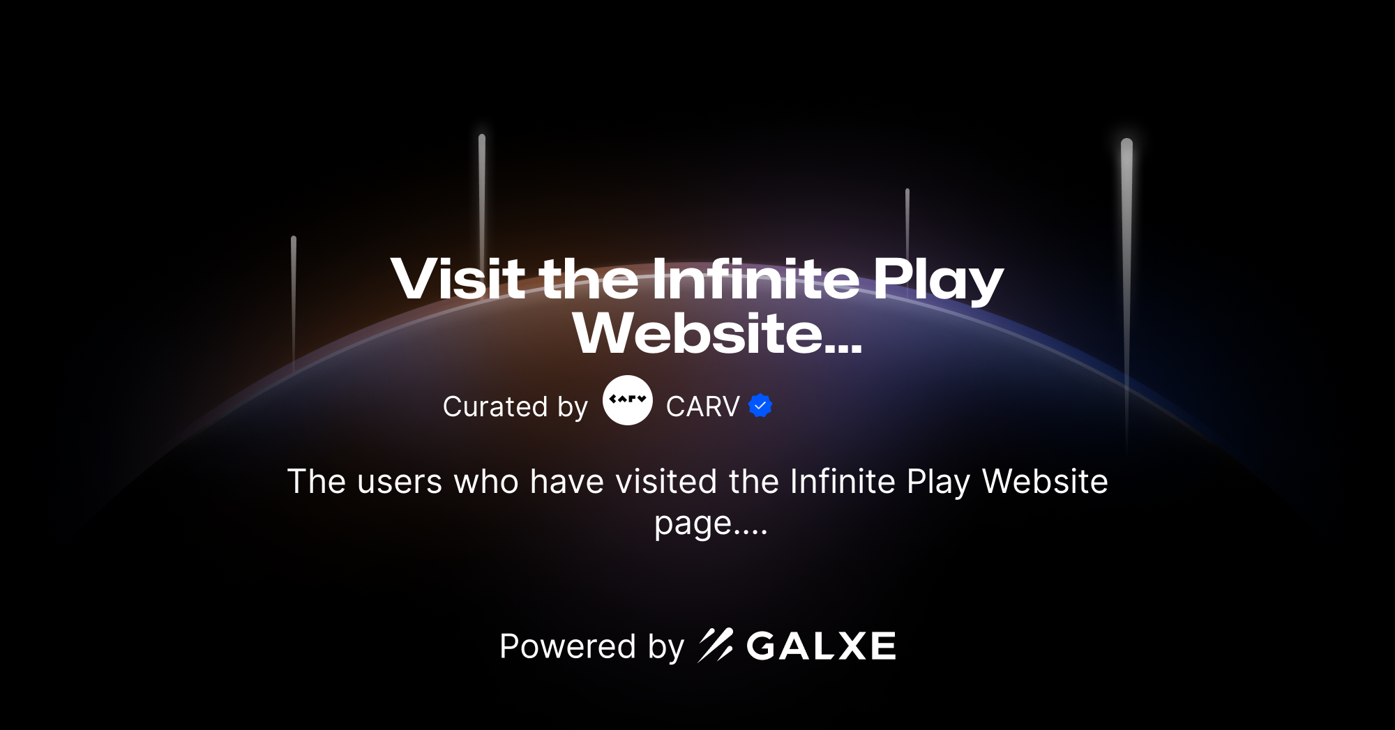 Visit the Infinite Play Website Credential | Galxe