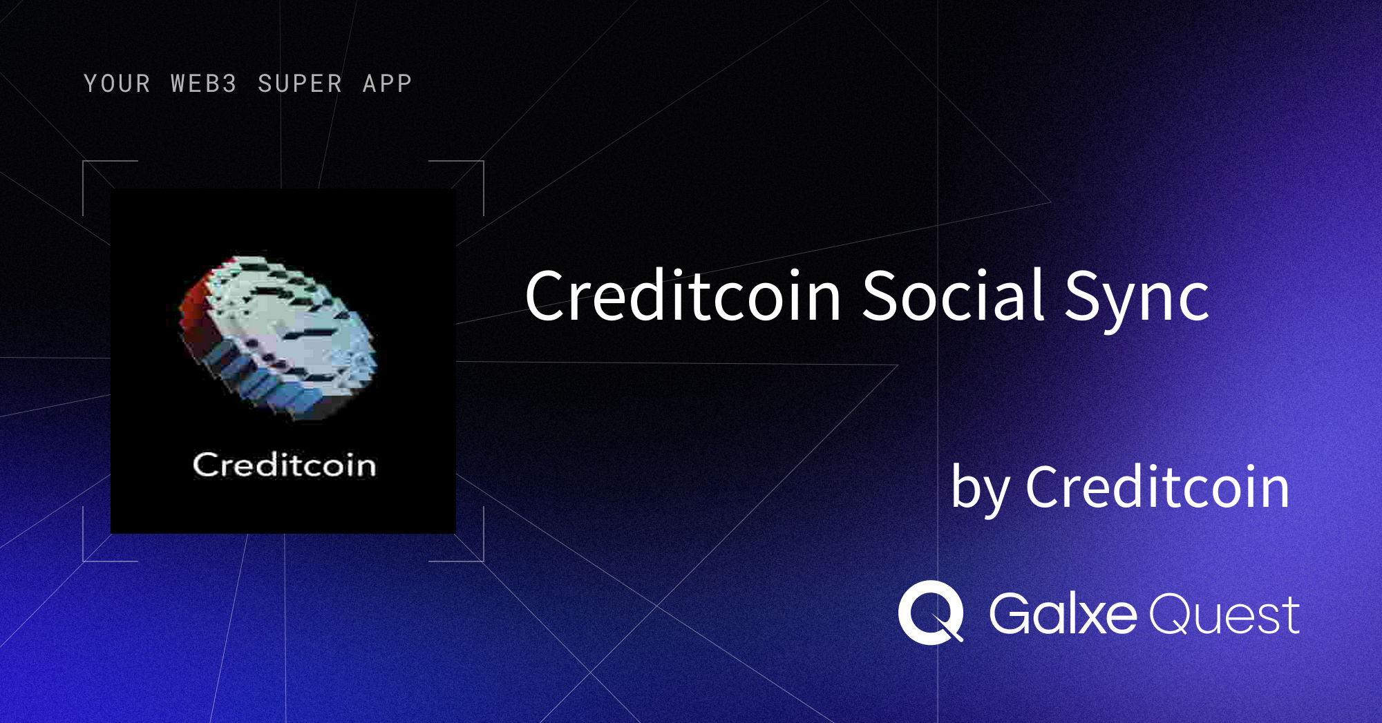 Creditcoin Social Sync 🔗 by Creditcoin | Galxe Quest