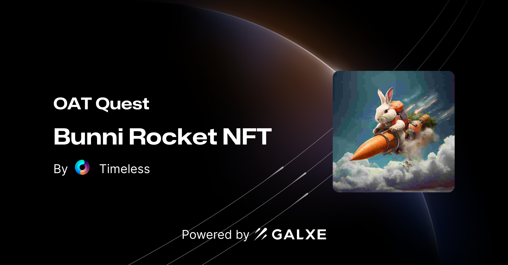 Bunni Rocket NFT by Timeless | Galxe Quest