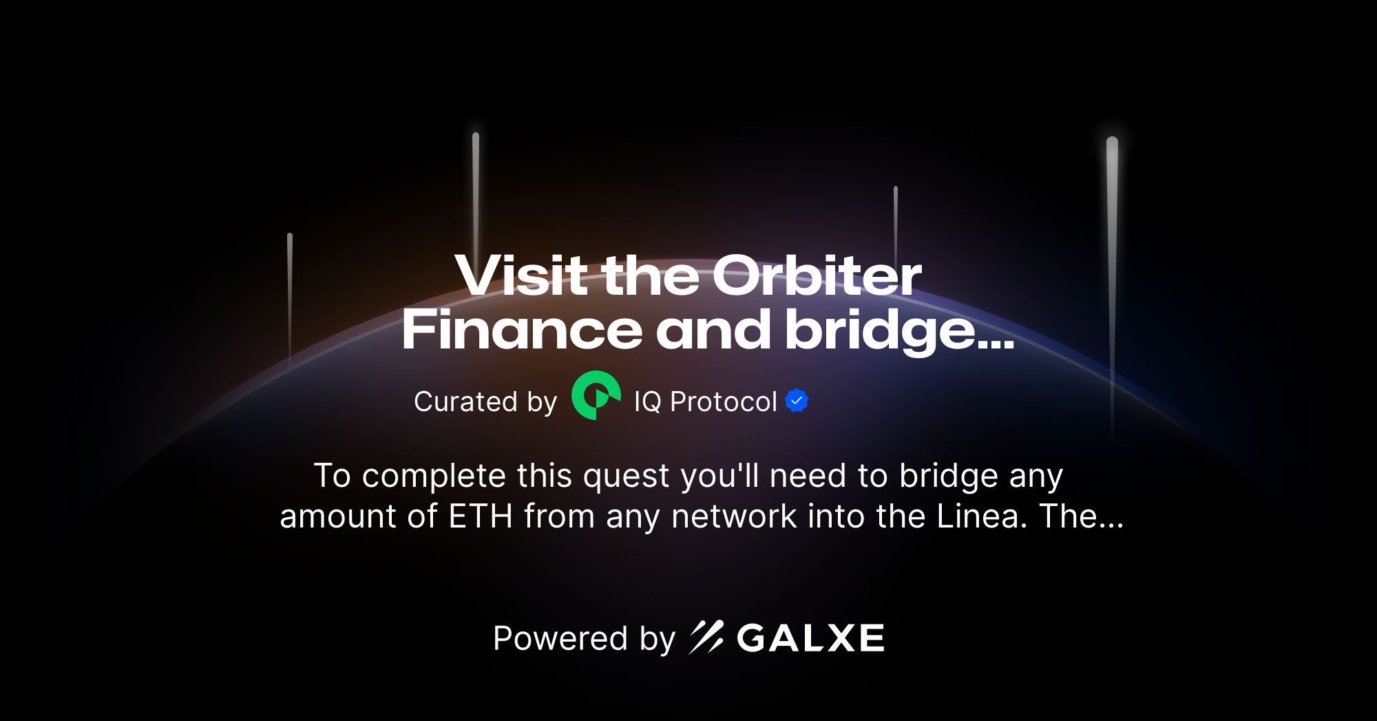 Visit the Orbiter Finance and bridge any amount of ETH into LINEA (ARB ...